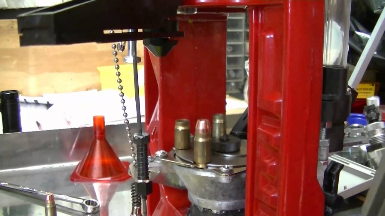 Bullet Feeder on the LoadMaster running 357sig - YouTube