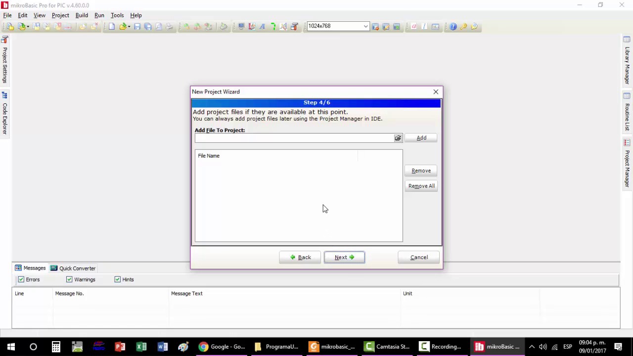 MikroBasic PIC16F628A - YouTube