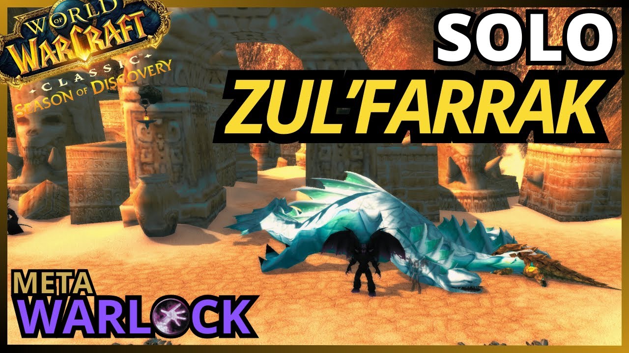 Warlock all bosses solo Zul'Farrak lvl 50 - SoD P3 - YouTube