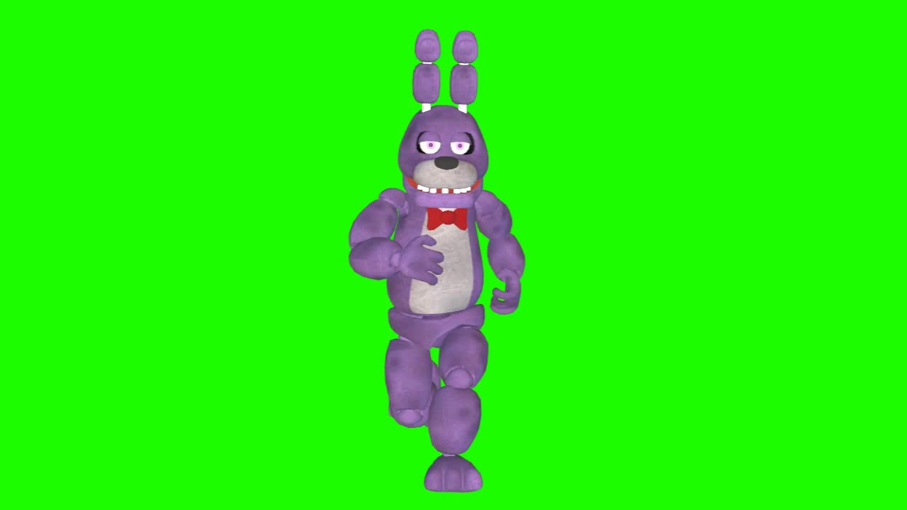 bonnie run animated front Five Nights at Freddy's chroma - YouTube