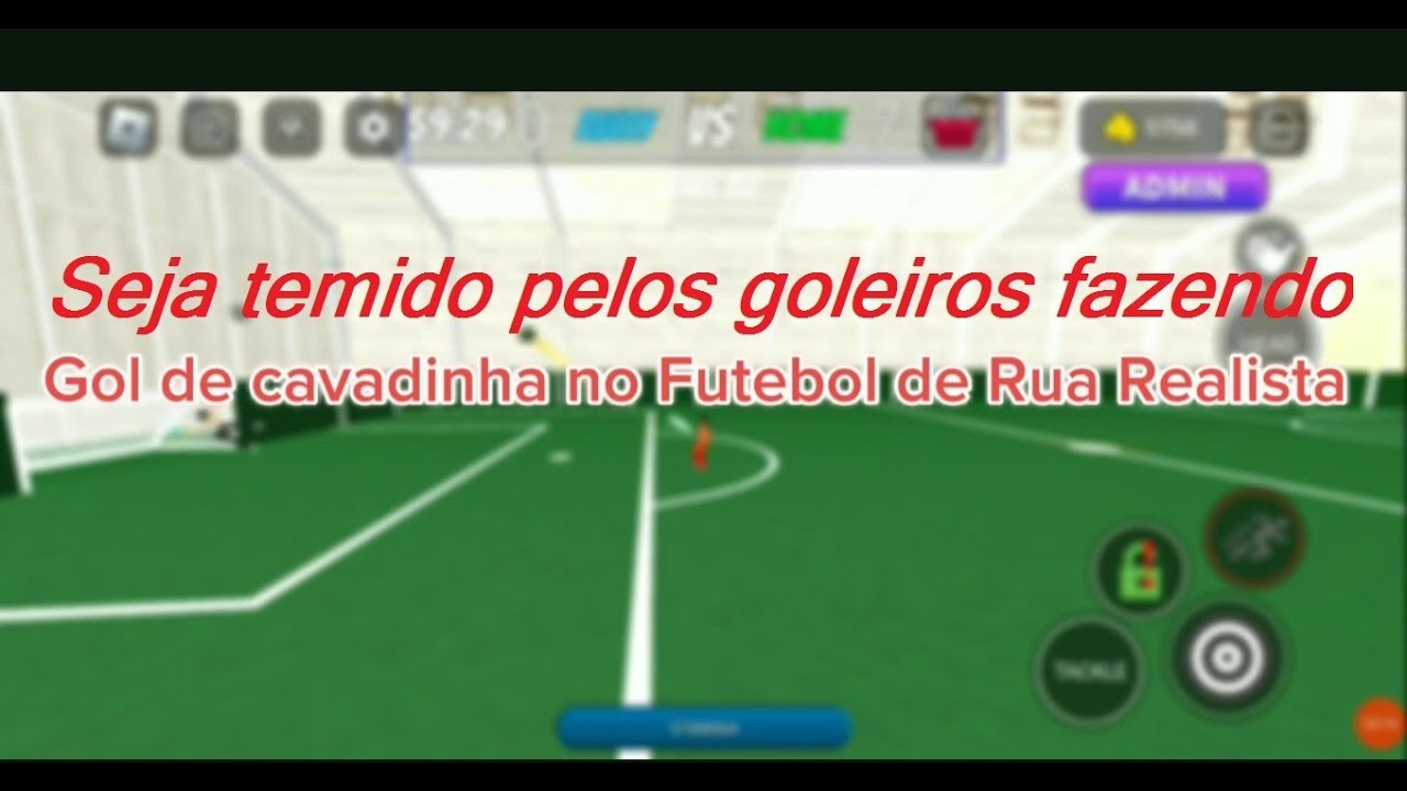 Aprenda a dar gol de cavadinha no futebol de Rua Realista no Roblox - YouTube