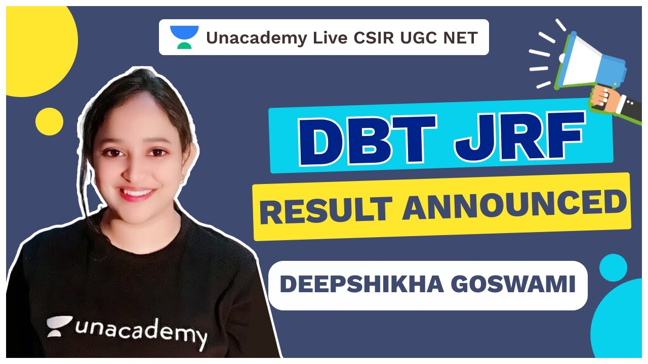 DBT JRF Result Announced | Deepshikha - YouTube