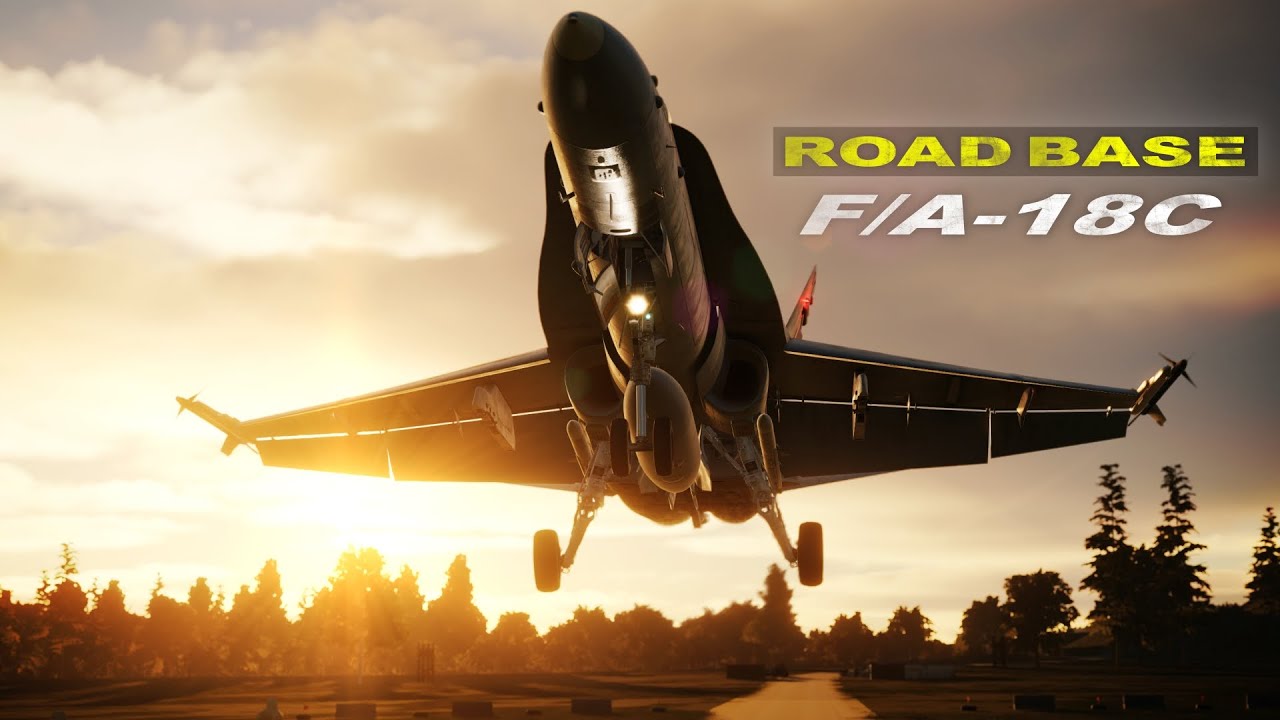 Landing an F/A-18C on a ROAD BASE - YouTube