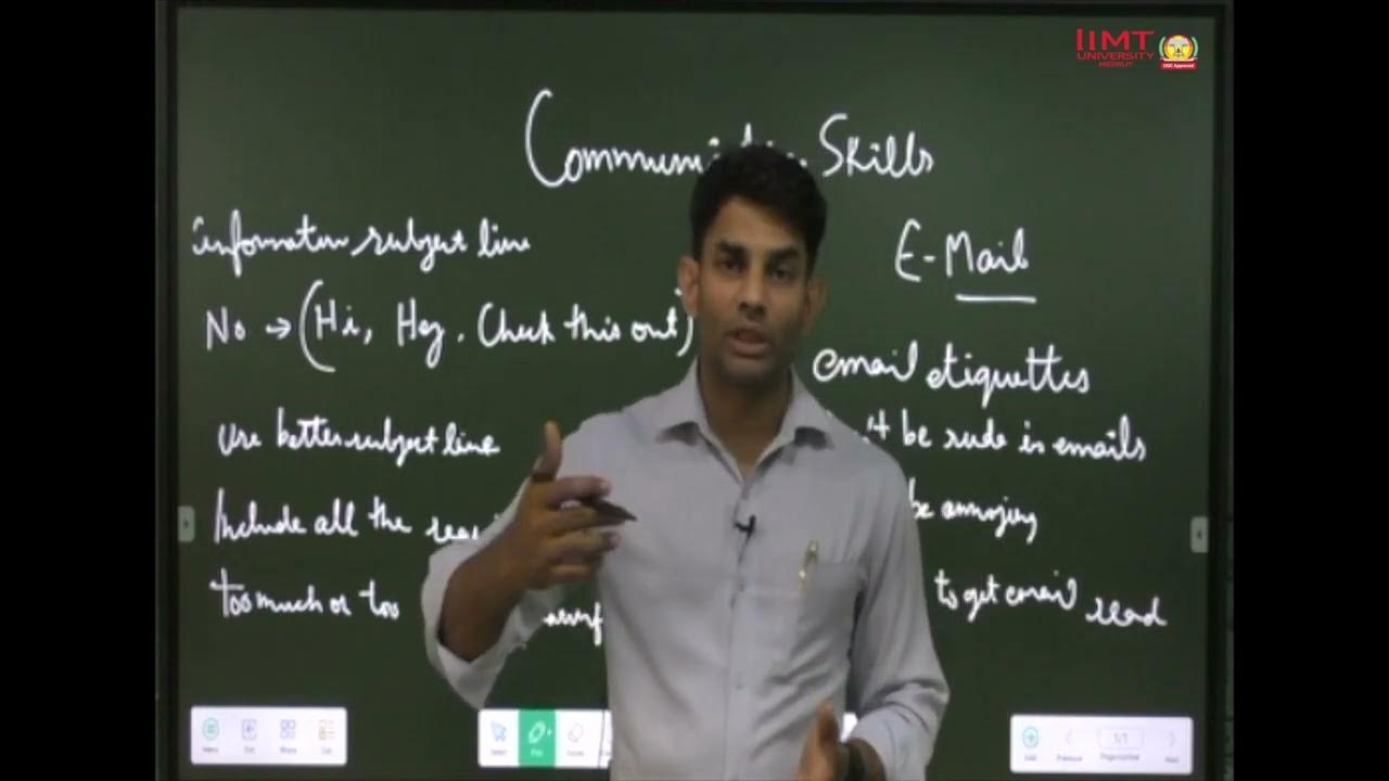 How to Form impressive Email | Vibhor Gaur | Communication Skills | SOJMC | e- Content|| IIMTU ...