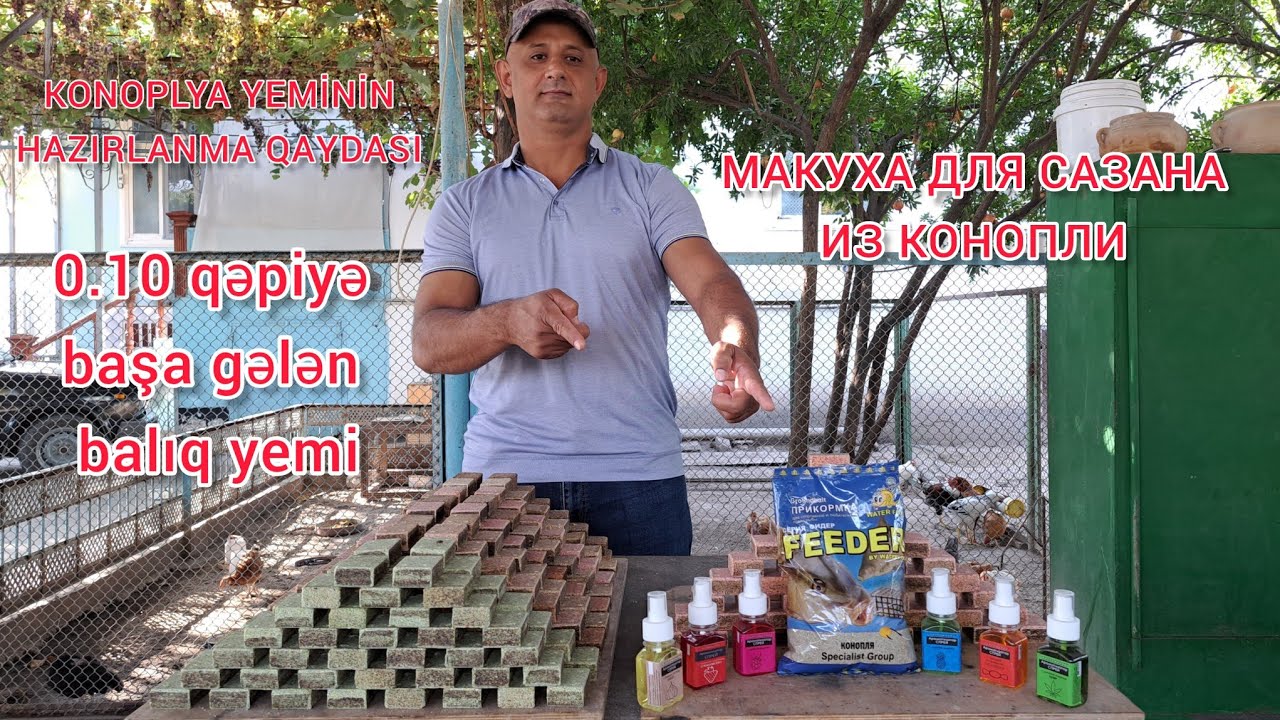 Balıq tutmaq üçün KONOPLYA yeminin hazırlanma qaydası. Çəki balığı üçün ...