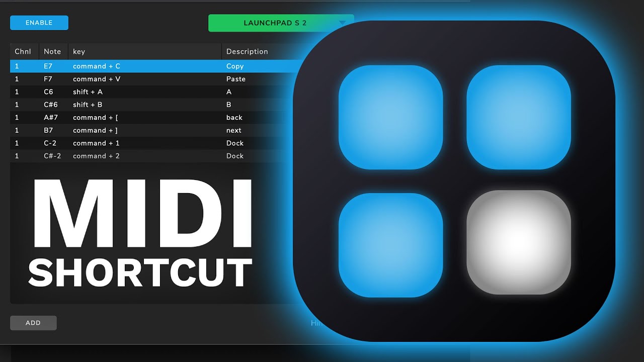 MidiShortcut Tutorial! Map MIDI Keys to keyboard shortcuts! - YouTube
