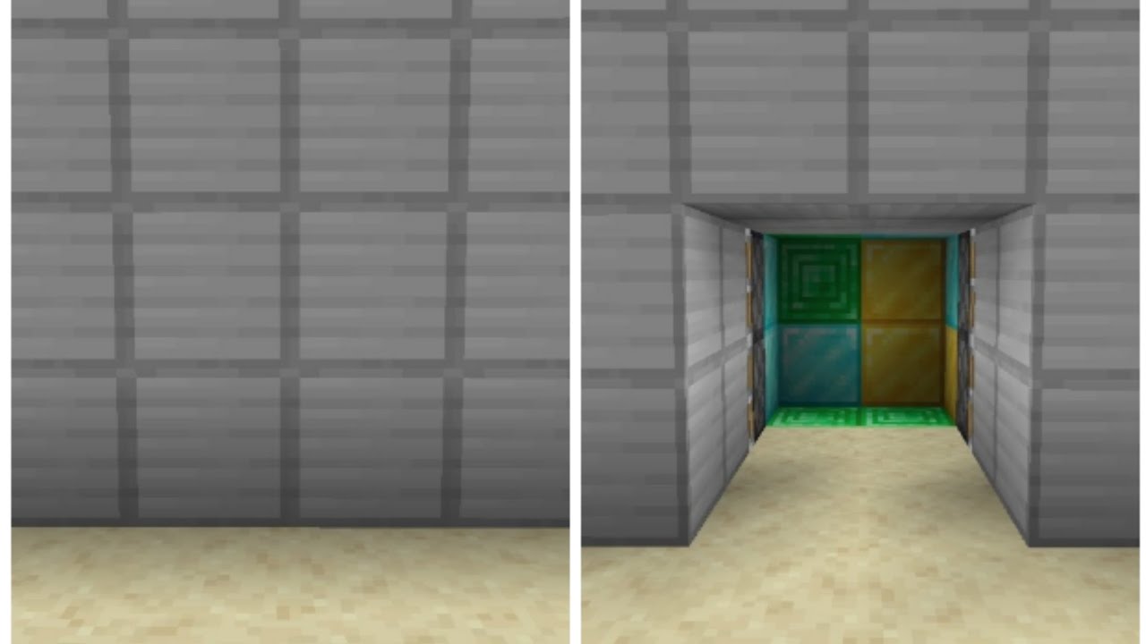2x2 Flush Piston Door | Minecraft Java Edition - YouTube