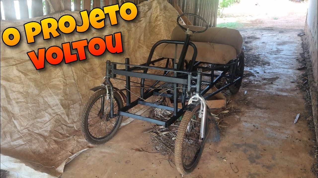 Kart caseiro feito com sucata ( voltei com o projeto) - YouTube