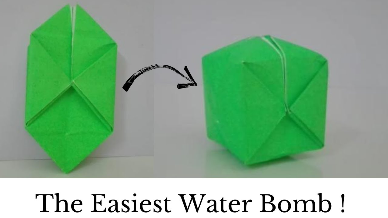 How To Make An Easy Origami Paper Balloon (Water bomb) - YouTube