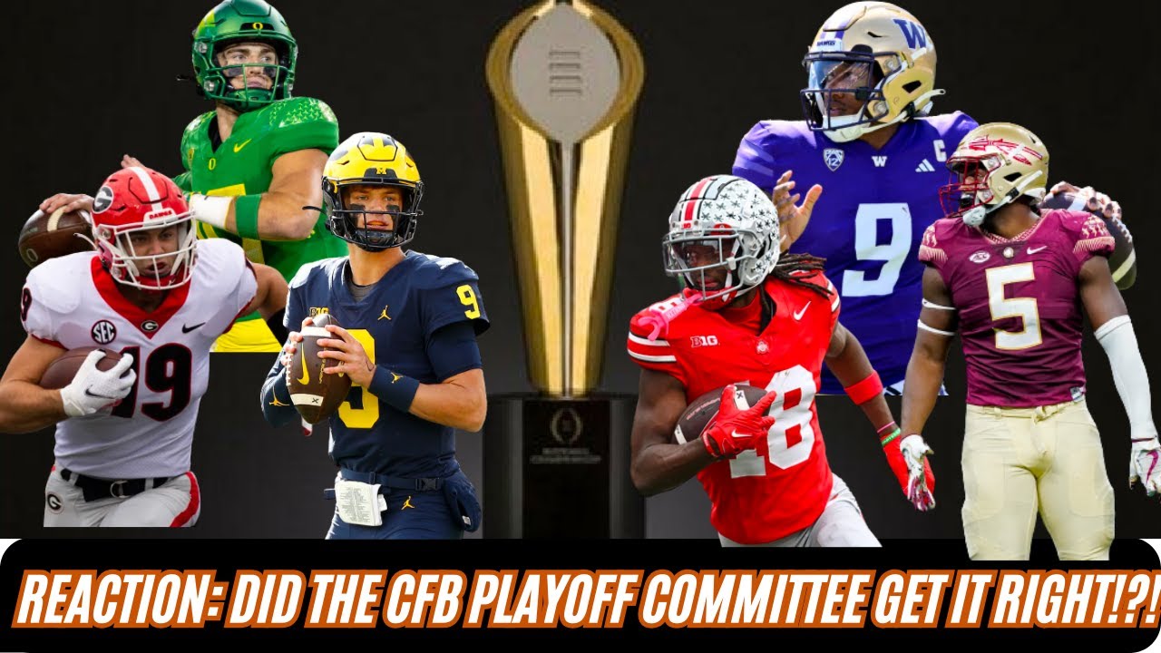 First College Football Playoff Rankings REACTION: Did the CFP Committee ...