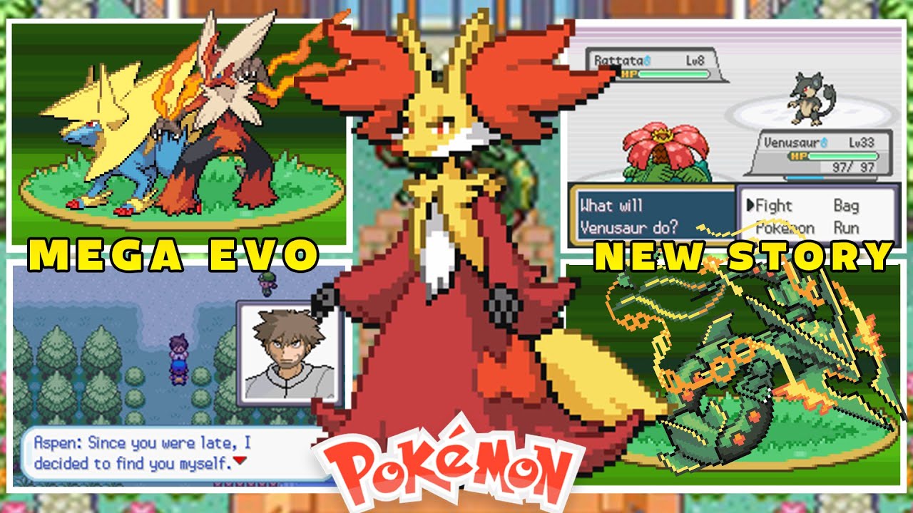 Updated Pokemon Gba Rom with Mega Evolution, New Region, New Story, P/S ...