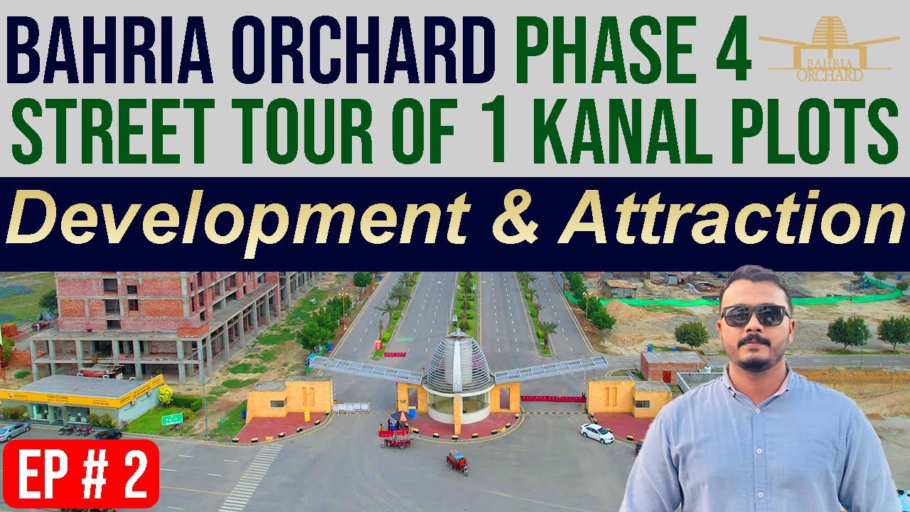 Bahria Orchard Lahore Phase 4 | Street Tour of 1 Kanal Plots ...