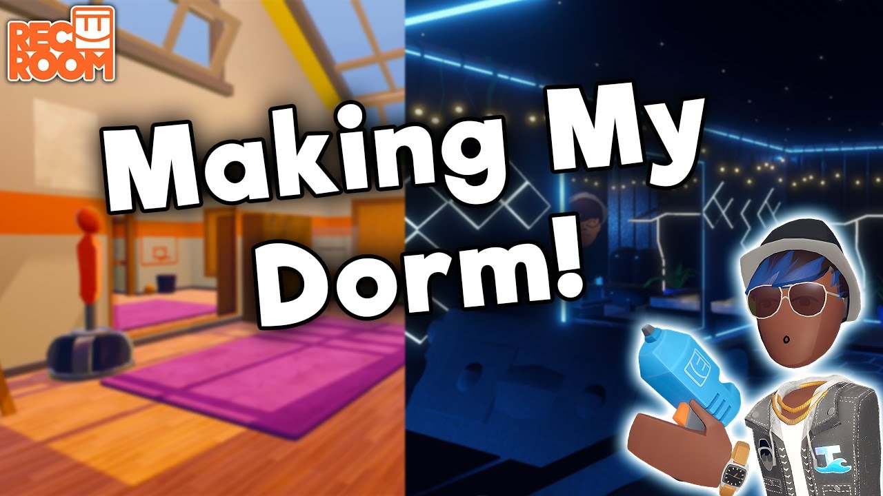 Making My Dorm room! - Rec Room VR LIVE - YouTube