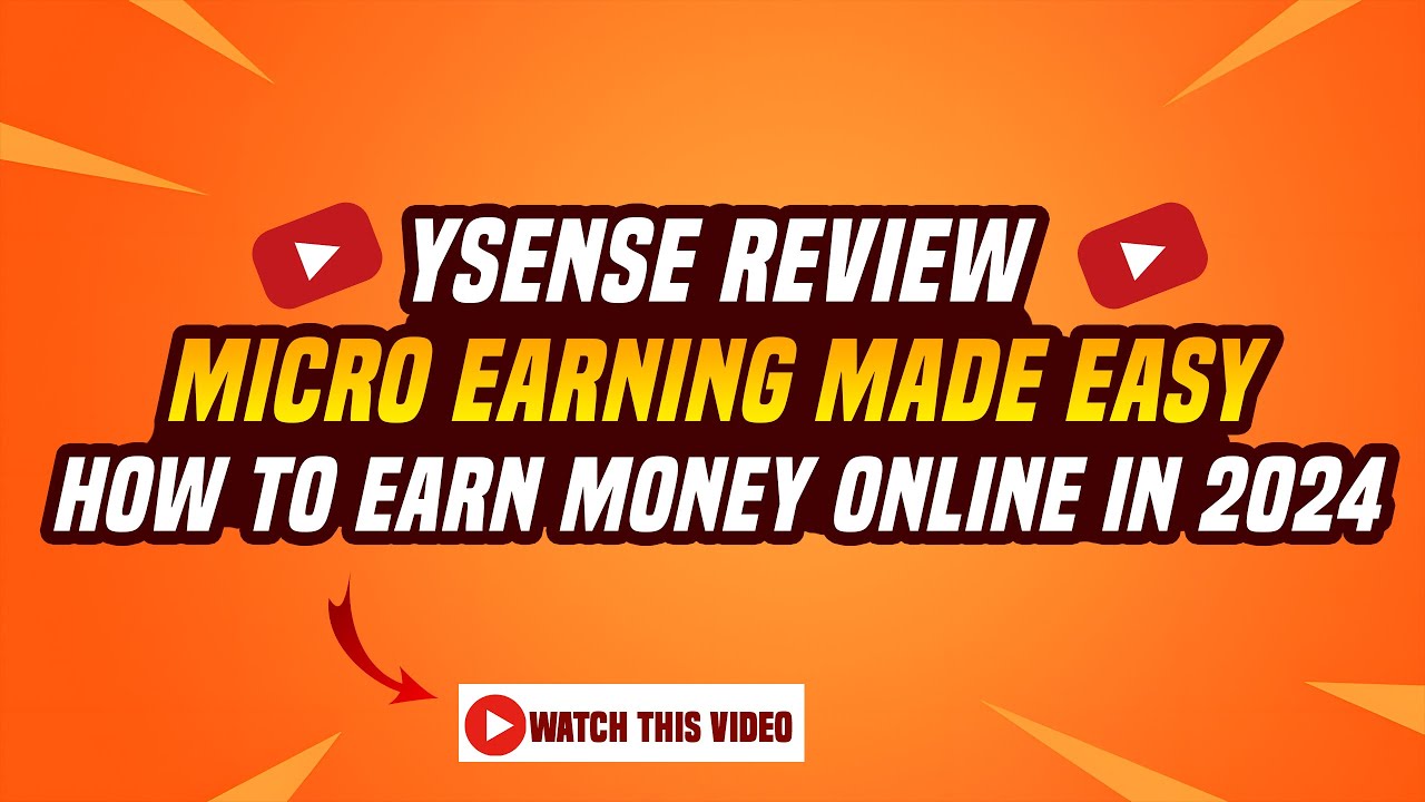 ySense Review Micro Earning Made Easy – How to Earn Money Online in ...