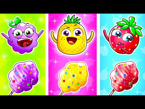 This Is Cotton Candy for Kids | Rainbow Cotton Candy Song | Yum Yum Kids Songs