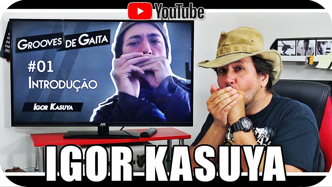 Reagindo a GAITA de IGOR KASUYA - Rock Blues Country #ProfessorYoutuber Marcio Guerra React ...