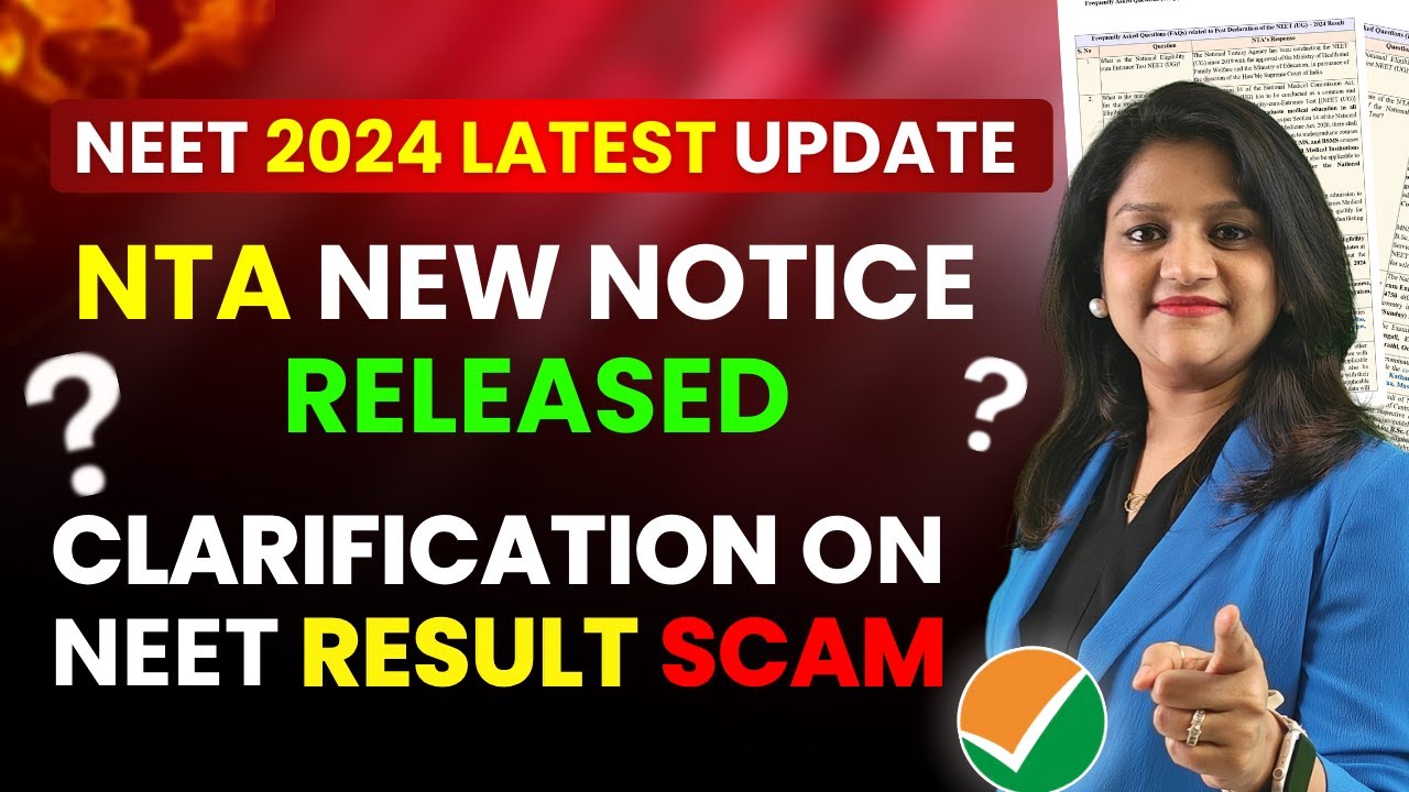 NTA Reply To FAQ | NTA New Circular on NEET 2024 Results | NTA Big ...
