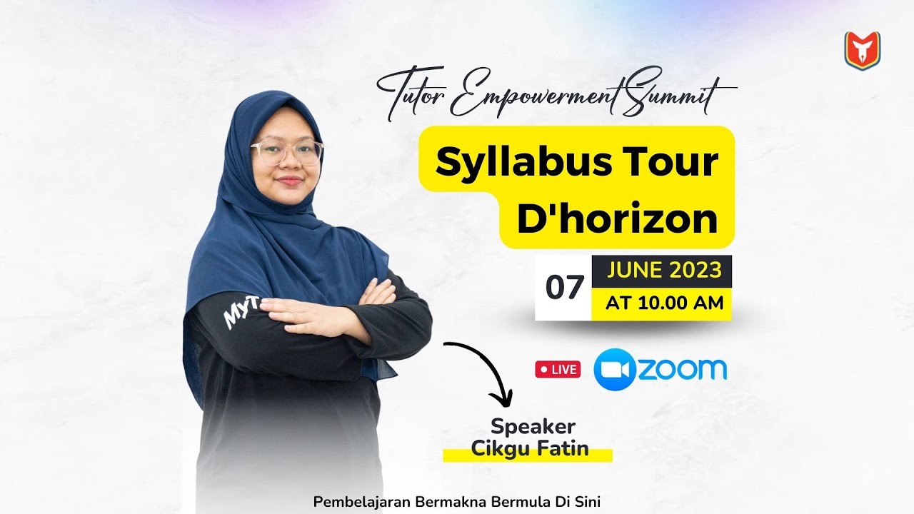 Tutor Empowerment Summit- Syllabus Tour D'Horizon - YouTube