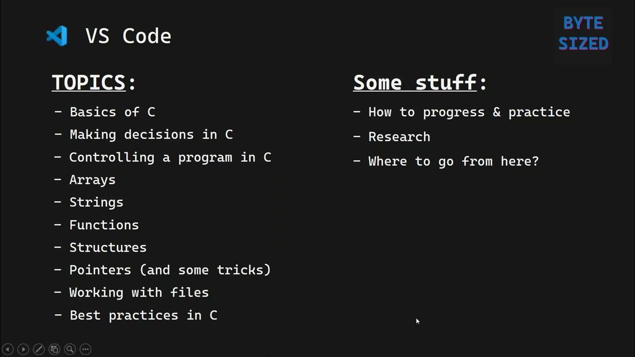 Byte Sized Tutorials | Pre-intro of the intro | C Programming Tutorial - YouTube