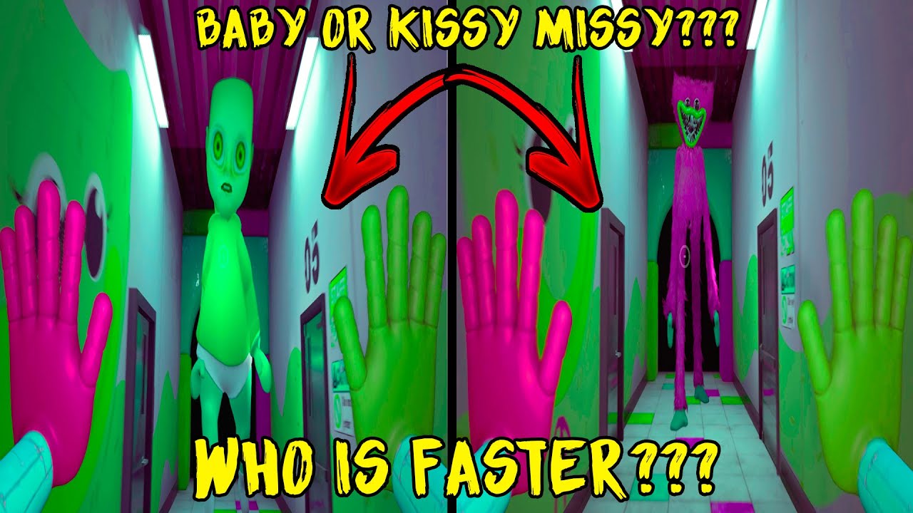 Baby or Kissy Missy? | Who is Faster??? | Poppy Playtime - YouTube
