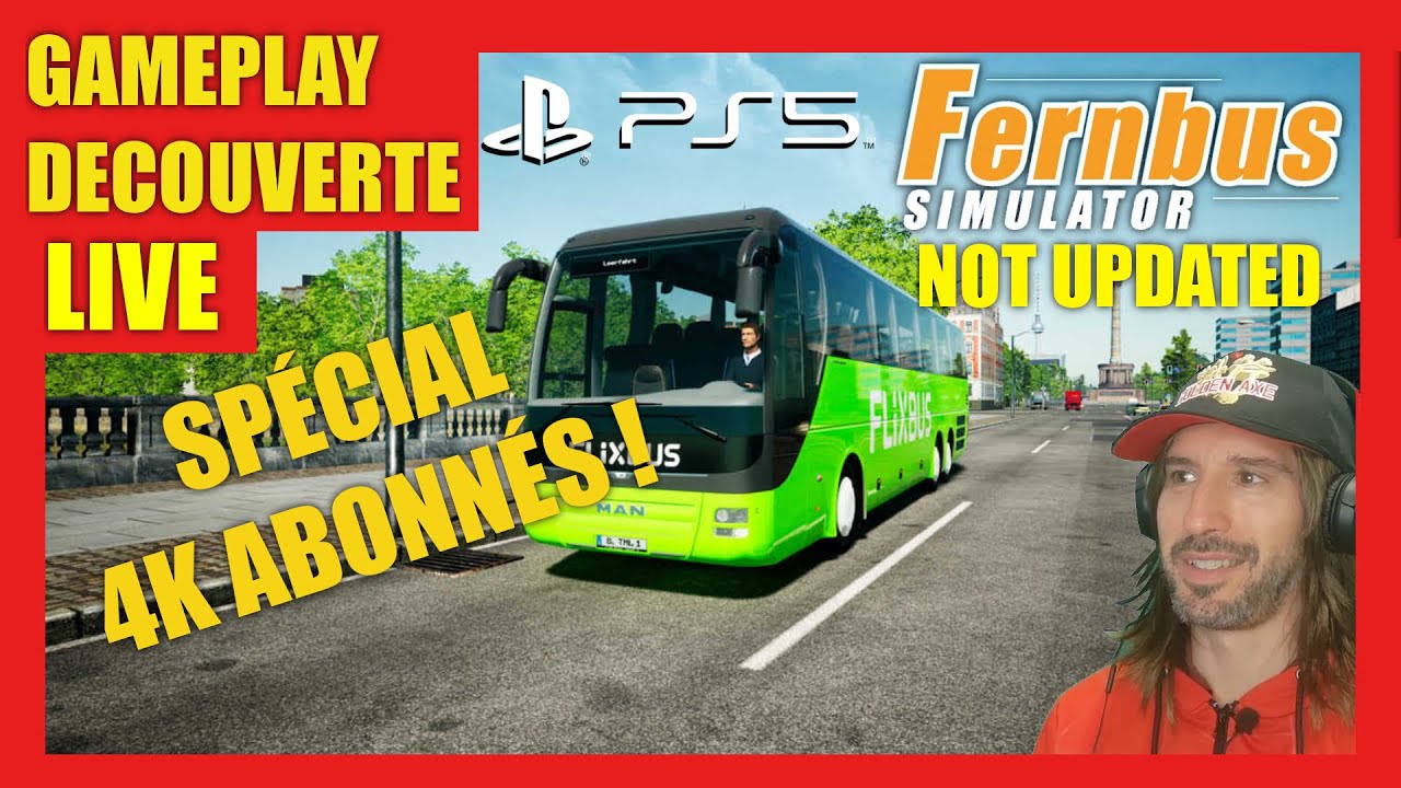 LIVE FERNBUS SIMULATOR PS5 - GAMEPLAY DECOUVERTE - YouTube