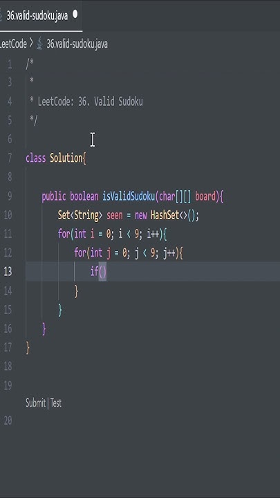 Valid Sudoku | Amazon Interview Question | LeetCode 36 #leetcode #amazon - YouTube