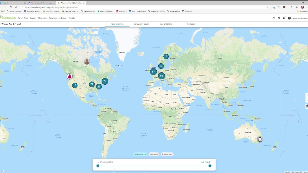 Learn how to access the map of your ancestors using familysearch.org ...