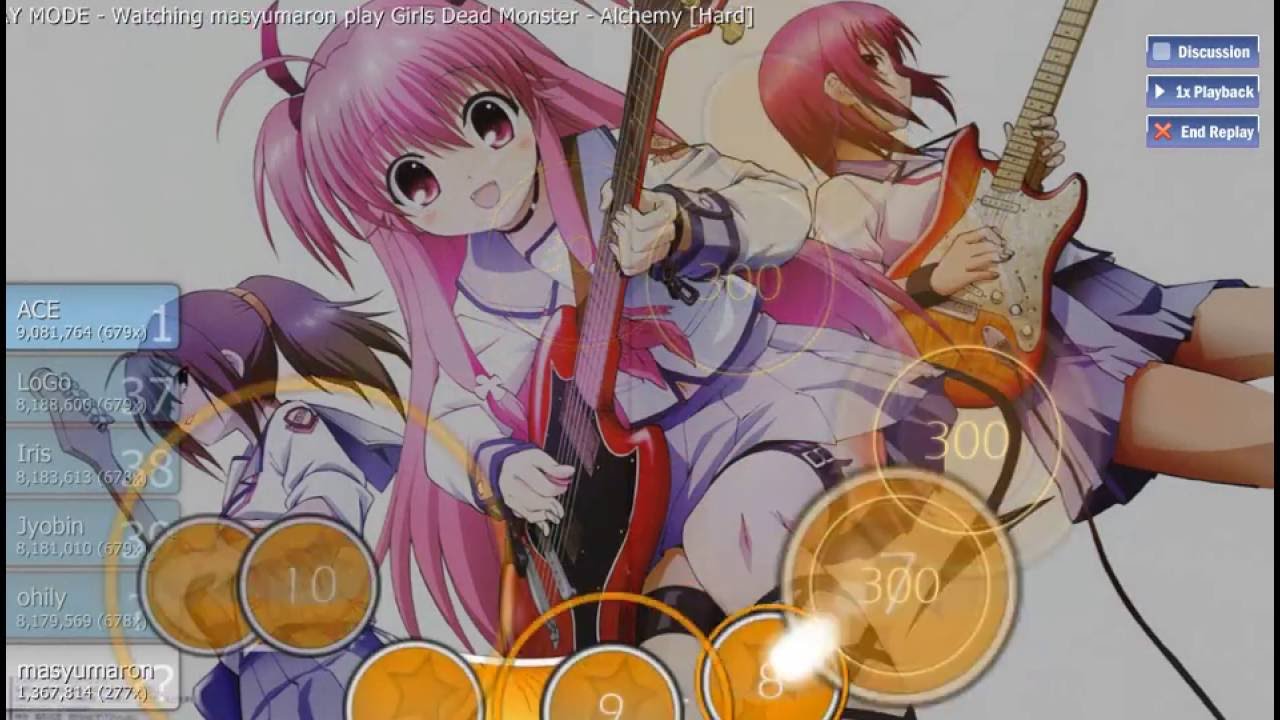osu! Girls Dead Monster-Alchemy[Hard] - YouTube