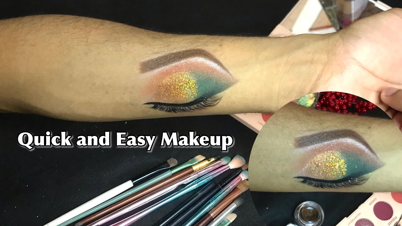 New viral and trendy eye makeup | Quick and easy makeup for beginners ...