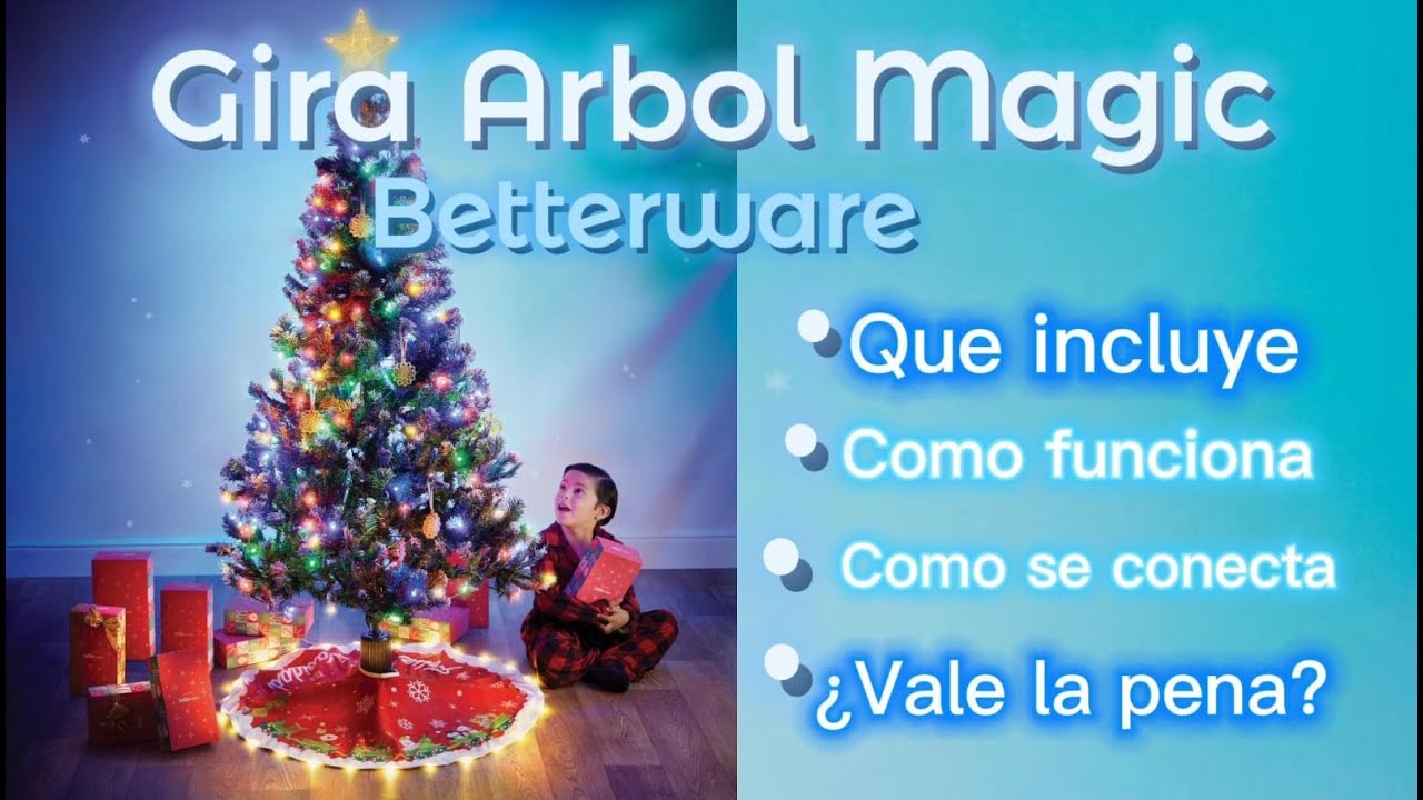 Árbol de Navidad betterware 2024. Gira árbol Magic. Revisemos que ...