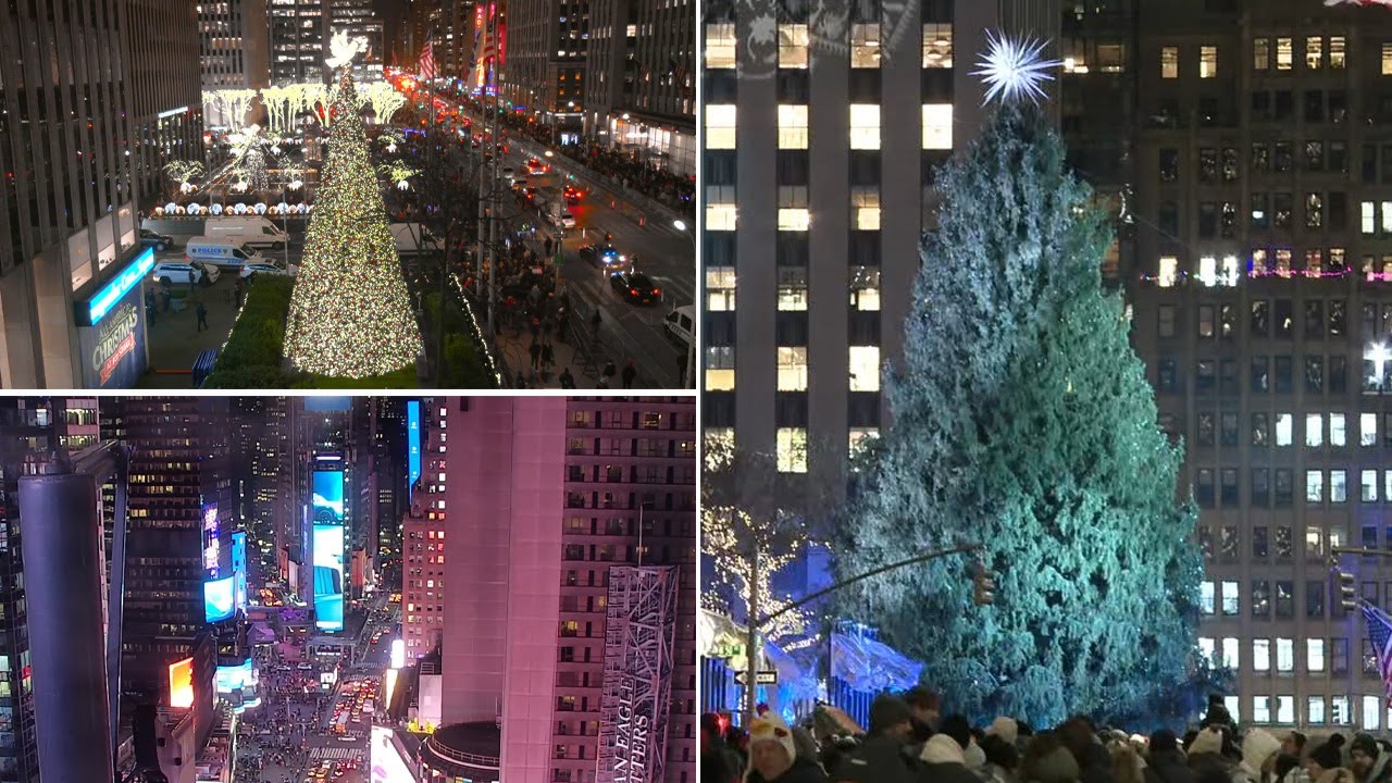 LIVE: Christmas in NYC! Tree lighting, Times Square ️🎄🌃 - YouTube