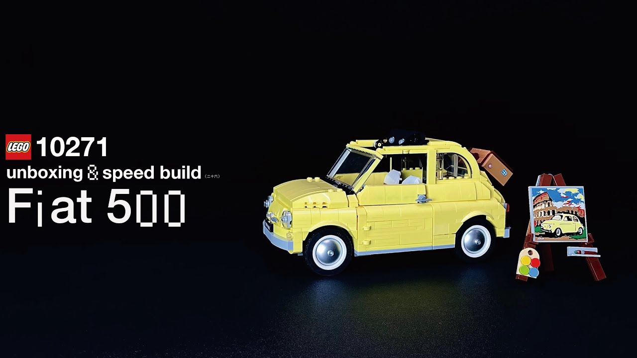LEGO 10271 Fiat 500 relaxing speed build - YouTube