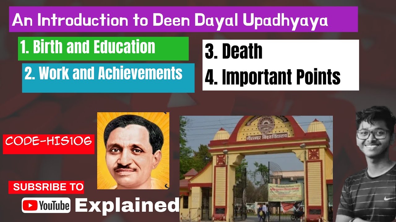 an introduction to Deen Dayal Upadhyaya | Ddu gorakhpur university #ddu ...