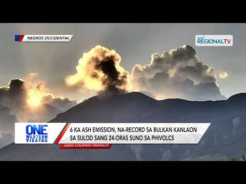 6 ka ash emission sa Bulkan Kanlaon sa sulod sang 24-oras suno sa PHIVOLCS | One Western Visayas