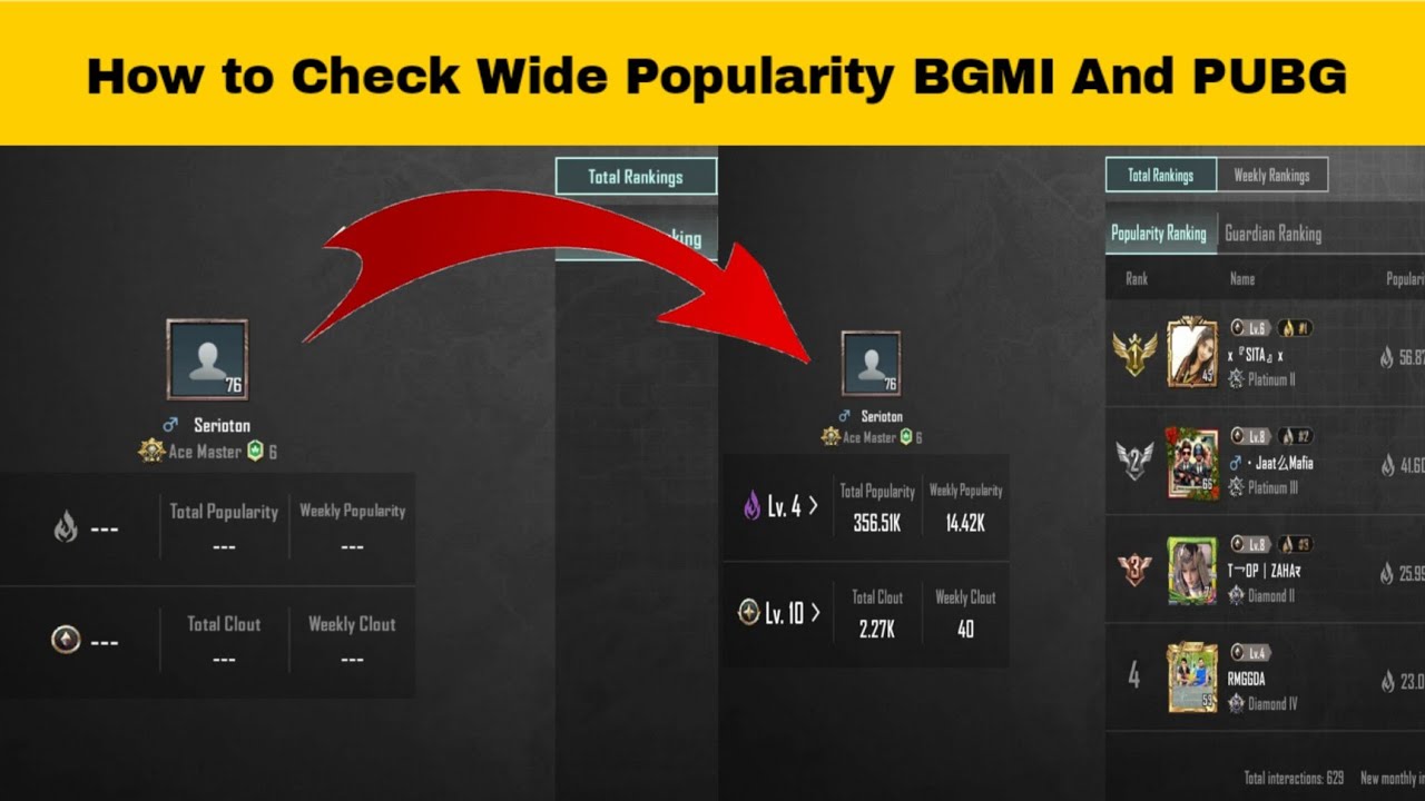 How To Check Wide Popularity in BGMI// Popularity in BGMI// Wide ...