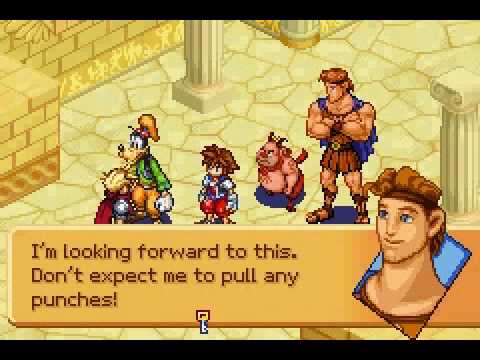 Kingdom Hearts: Chain of Memories - Meeting Hercules, Phil & Cloud - YouTube