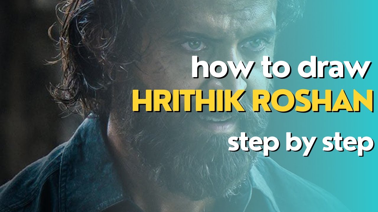 Hrithik Roshan drawing step by step, Beta Drawing esey drawing - YouTube