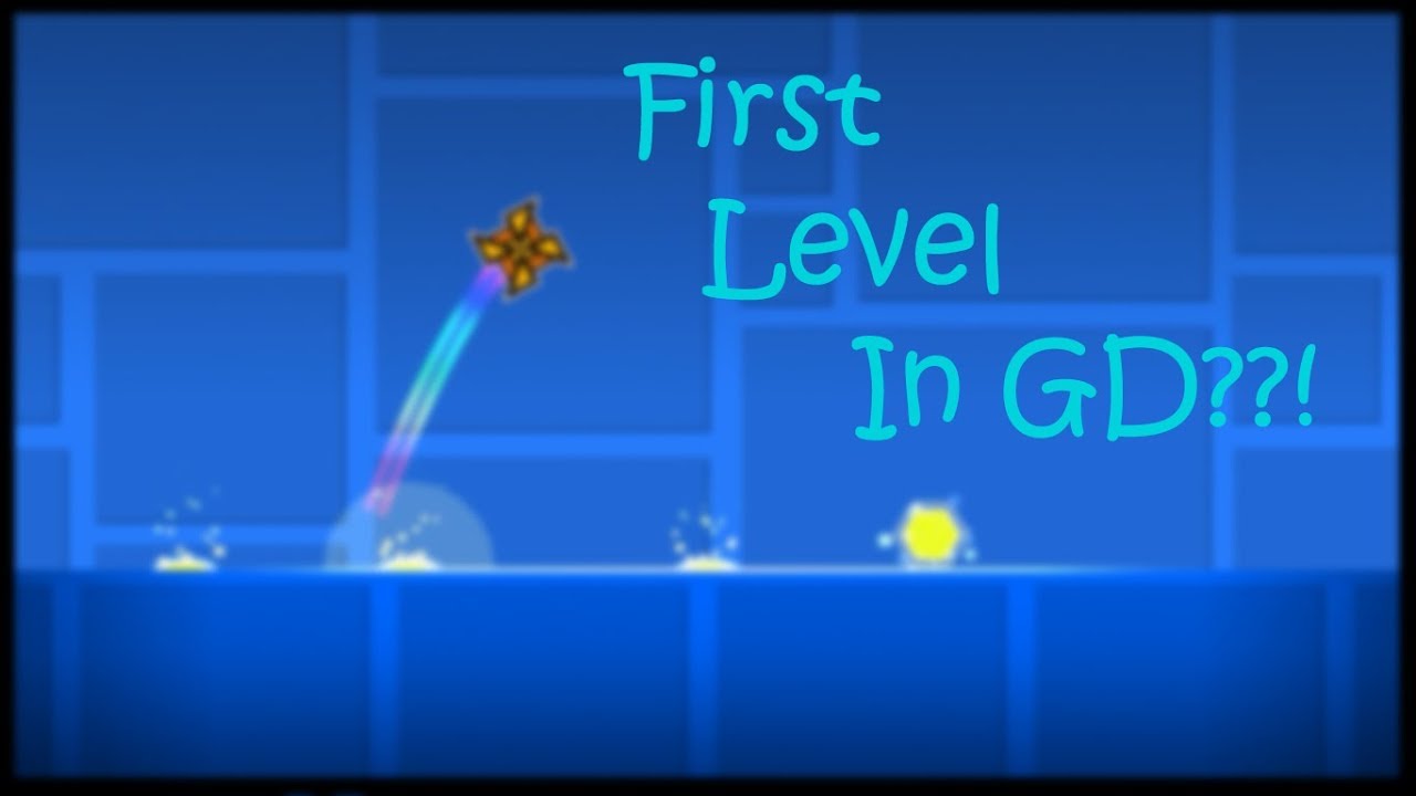 1ST LEVEL IN GEOMETRY DASH! - Geometry dash 2.1 - greklaa - YouTube