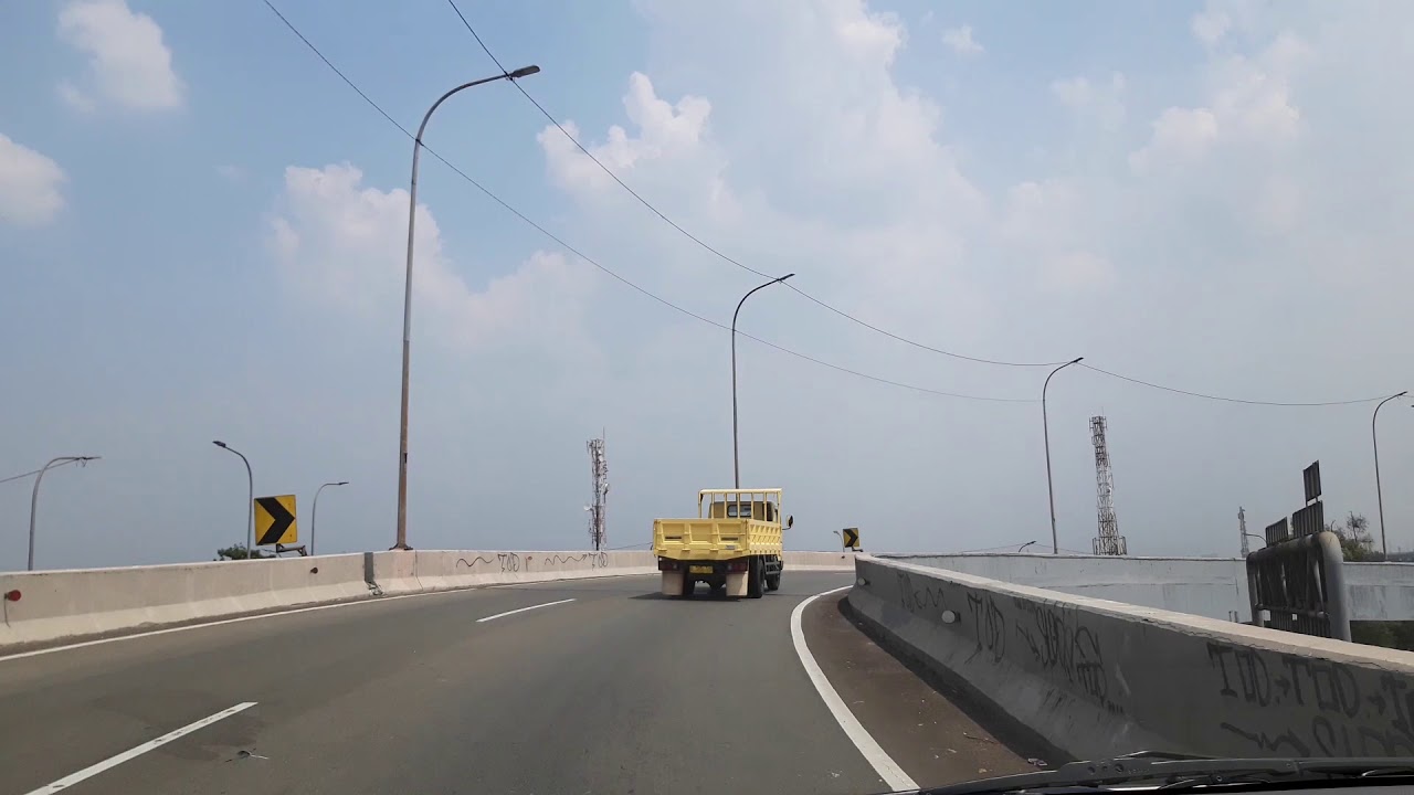 Driving in Jakarta - Tol CAWANG to Exit Tol CITOS Sept 18 - YouTube
