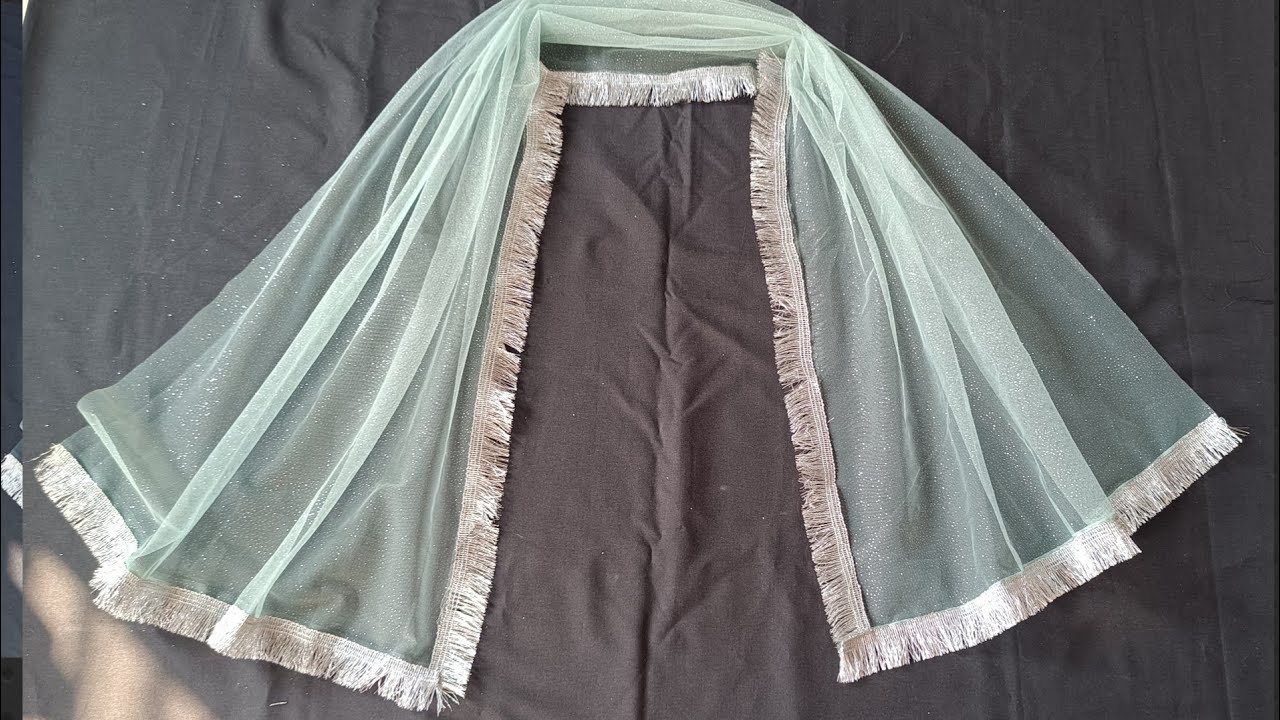 Baby Girl Dupatta Making At Home///Aiza creation's - YouTube