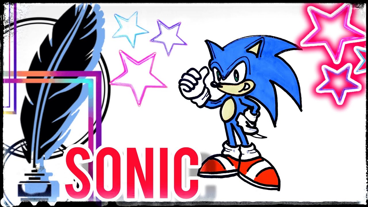 How to draw Sonic | Sonic the hedgehog 3 2023 - YouTube