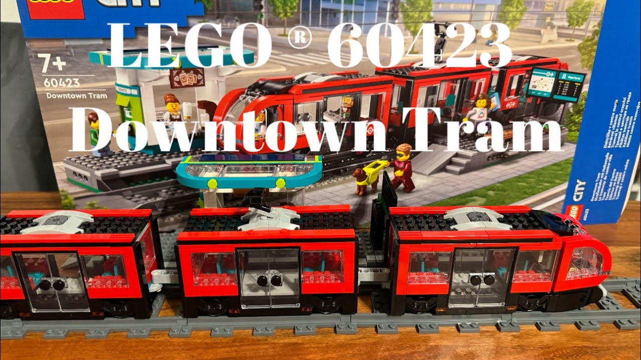 LEGO ® 60423 Downtown Tram - LEGO ® City Straßenbahn - YouTube