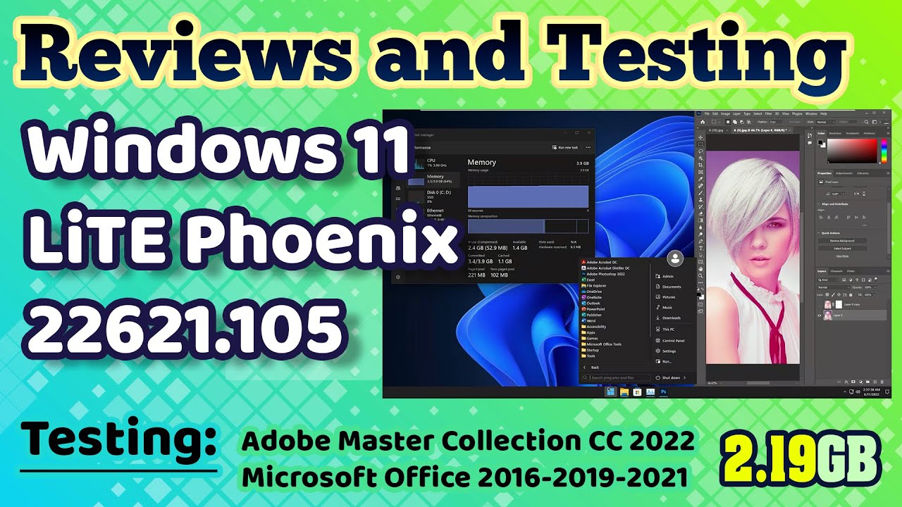 Review Windows 11 LiTE Phoenix LiteOS 11 Pro+ (22621.105) 💥 HUGE ...