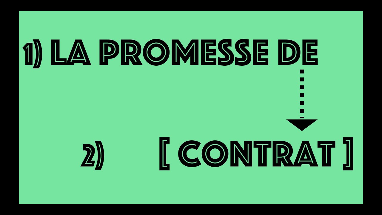 La promesse de contrat - YouTube