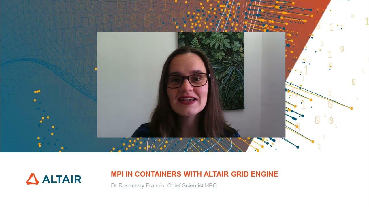 How to Run MPI Jobs in Containers with Altair Grid Engine - YouTube