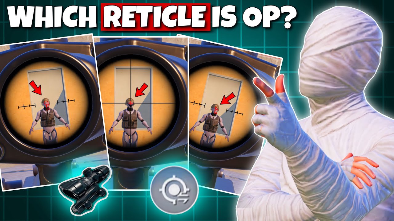 PUBG Mobile 4x Scope Update | 3 New Reticles Explained & Best Scope ...