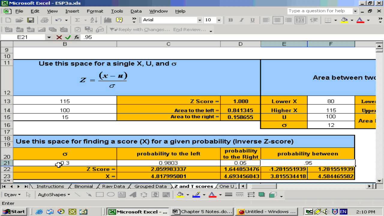Inverse z scores (finding values not probabilities) - YouTube