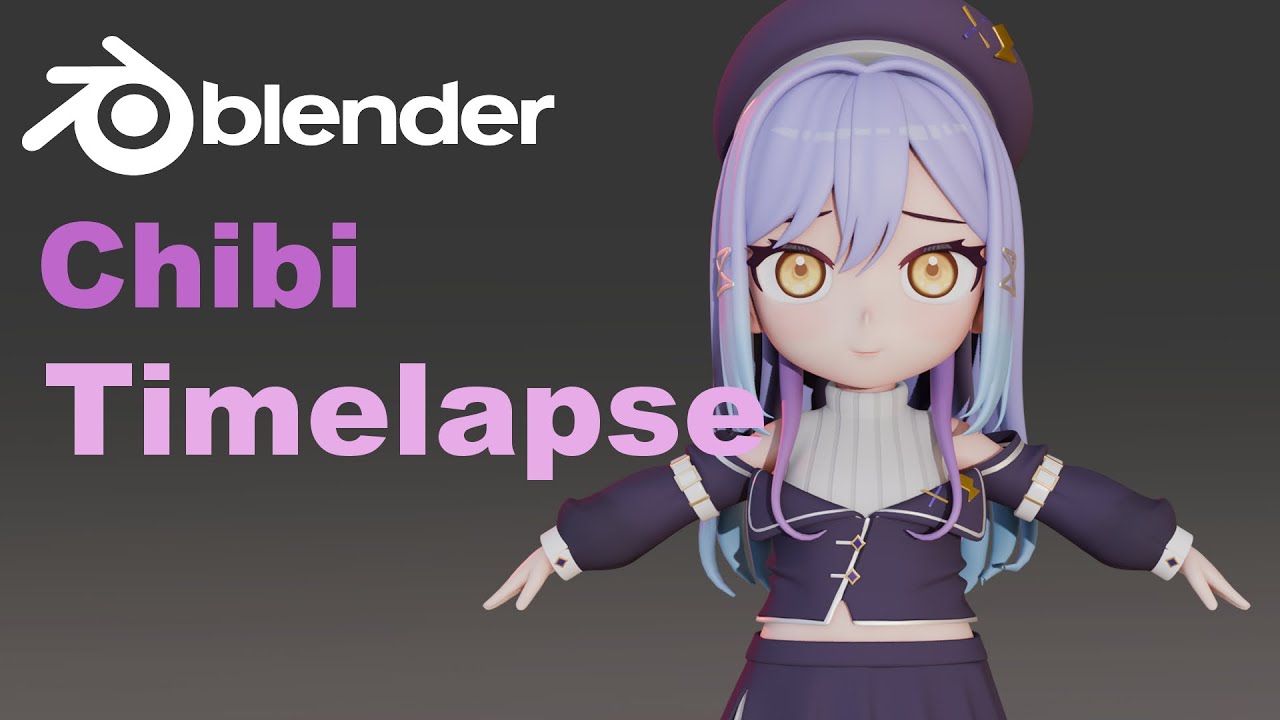 Blender Chibi - Timelapse - YouTube