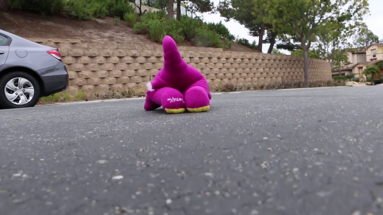 Smashing and Burning Barney - YouTube