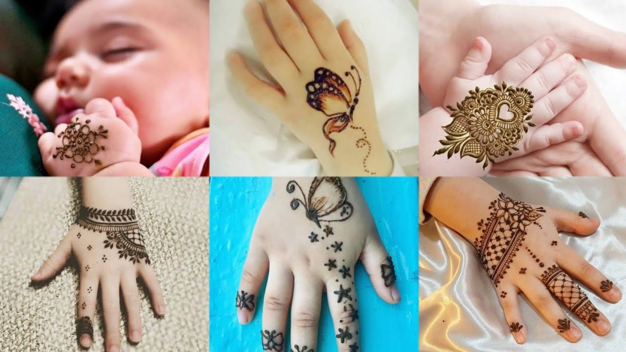 Easy Baby Hand Mahandi Designs/ trendy Mahandi Designs/baby girls ...